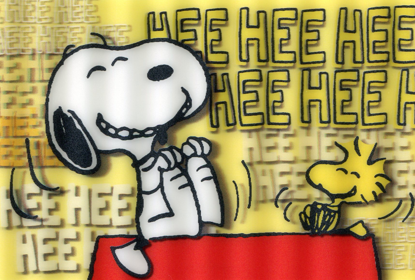 JAPAN – 3D Lenticular Postcards – MY PEANUTS GANG AND SNOOPY POSTCARD ...